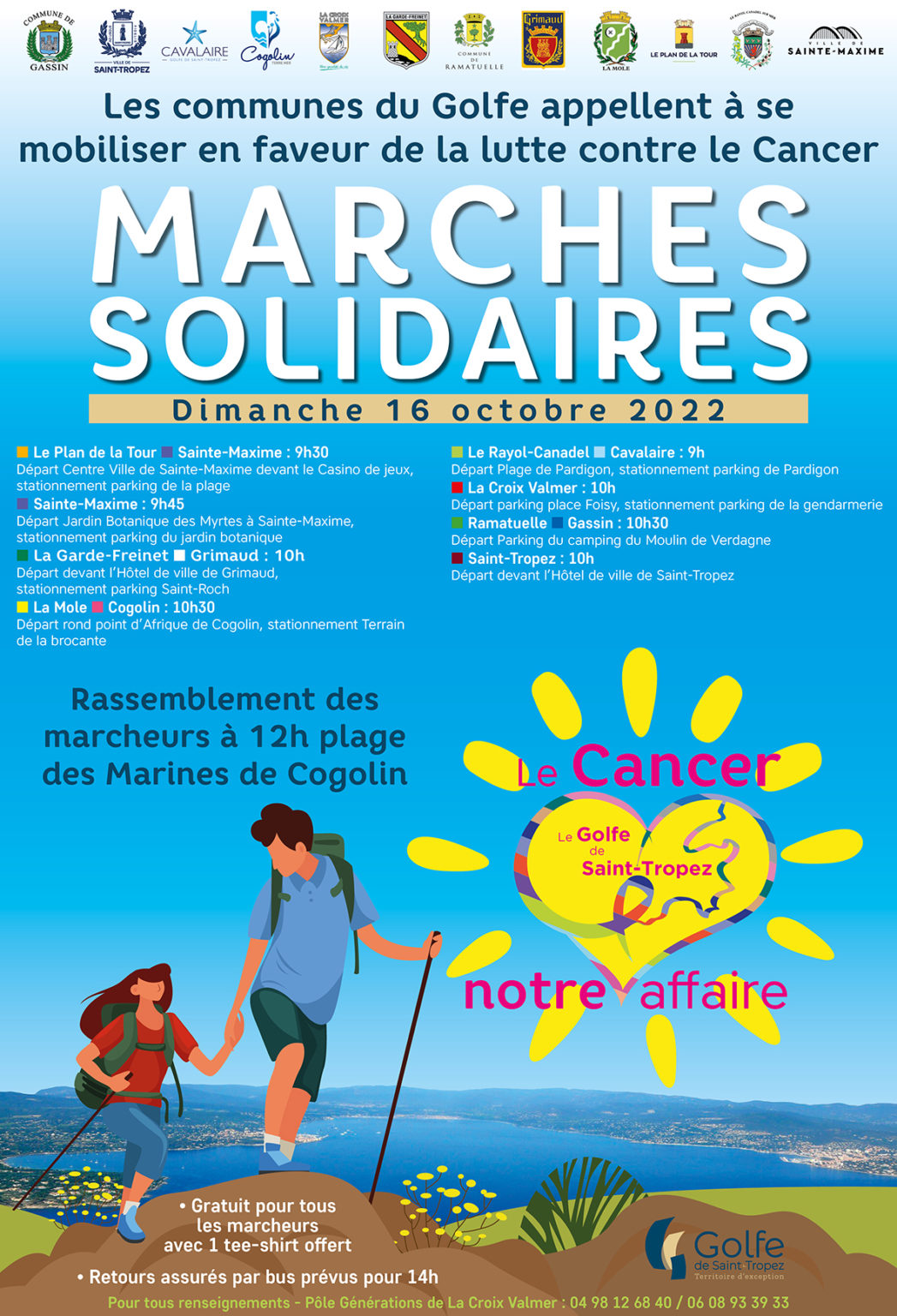 Marche solidaire - report - Site officiel de la ville de Saint-Tropez
